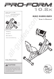 PRO-FORM 10.8X BIKE MANUAL Pdf Download | ManualsLib