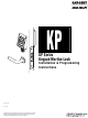ASSA ABLOY SARGENT KP SERIES INSTALLATION & PROGRAMMING INSTRUCTIONS ...