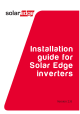 SOLAREDGE SE2200 INSTALLATION MANUAL Pdf Download | ManualsLib