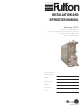 FULTON VANTAGE VTG SERIES INSTALLATION AND OPERATION MANUAL Pdf ...