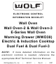 WOLF E SERIES USE AND CARE MANUAL Pdf Download | ManualsLib