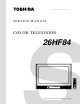 TOSHIBA 26HF84 OWNER'S MANUAL Pdf Download | ManualsLib