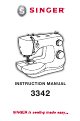 SINGER 3342 INSTRUCTION MANUAL Pdf Download | ManualsLib