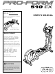 PRO-FORM 510 EX ELLIPTICAL MANUAL Pdf Download | ManualsLib
