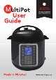 MEALTHY MULTIPOT ELECTRIC PRESSURE COOKER USER MANUAL | ManualsLib