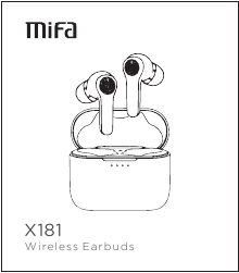 Mifa Wireless Earbuds X181 Manual | ManualsLib