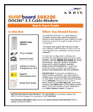 ARRIS SURFboard Cable Modem SB8200 Docsis User Guide | ManualsLib
