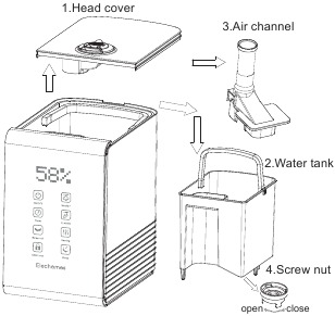 Elechomes Humidifier SH8820 Manual | ManualsLib