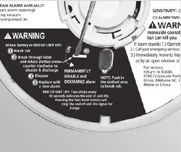 Kidde Combo Smoke/CO Alarm P3010K-CO Manual | ManualsLib