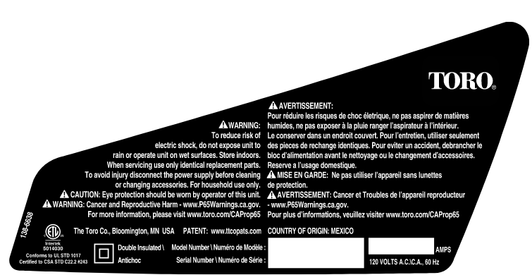 Toro Ultra Blower/Vacuum 51619 Manual | ManualsLib