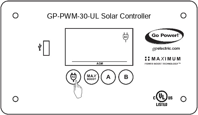 Go Power GP-PWM-30-UL Solar Controller Manual | ManualsLib