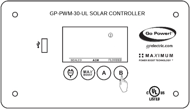 Go Power GP-PWM-30-UL Solar Controller Manual | ManualsLib