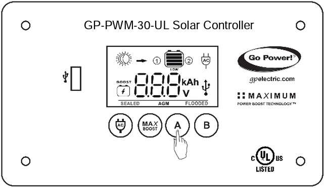Go Power GP-PWM-30-UL Solar Controller Manual | ManualsLib