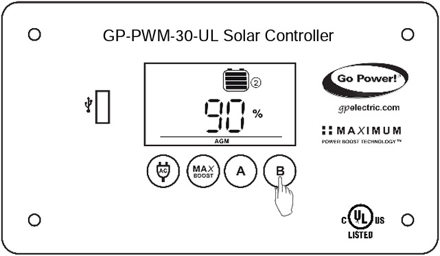 Go Power GP-PWM-30-UL Solar Controller Manual | ManualsLib