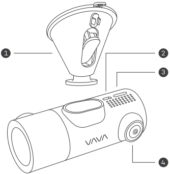 Vava VA-VD009 2K DUAL DASH CAM Manual | ManualsLib