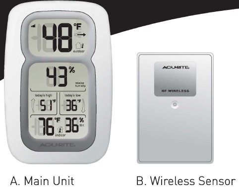AcuRite Wireless Weather Thermometer 00611 00609SB Manual | ManualsLib