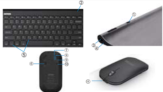 ARTECK Bluetooth Keyboard (HB086) & Mouse (MB158) Combo Manual | ManualsLib
