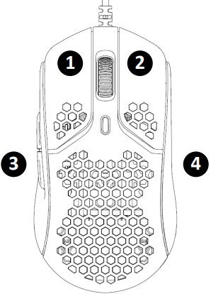 HyperX Pulsefire Haste HMSH1-A-BK/G Manual | ManualsLib