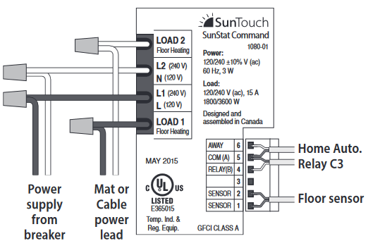 SunTouch SunStat Command 108001-108005 Manual | ManualsLib