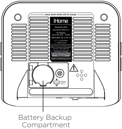 iHome POWERVALET iW18 - Clock with Dual Charging Manual | ManualsLib