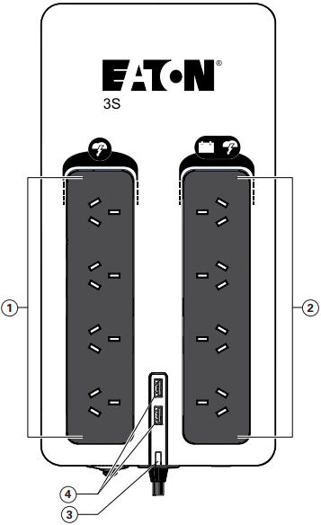 Eaton 3S UPS - 3S600, 3S850 Manual | ManualsLib