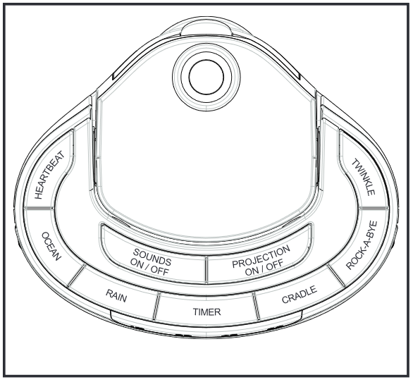 HoMedics SS-3000 - SoundSpa Lullaby with Picture Projection Manual ...