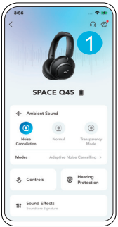 Soundcore Space Q45 - Noise Cancelling Headphones Manual | ManualsLib