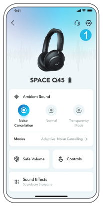 Soundcore Space Q45 - Noise Cancelling Headphones Manual | ManualsLib