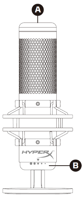 HyperX QuadCast HX-MICQC-BK Microphone Manual | ManualsLib