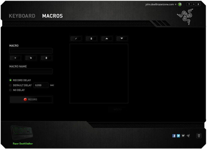 Razer DEATHSTALKER Manual | ManualsLib