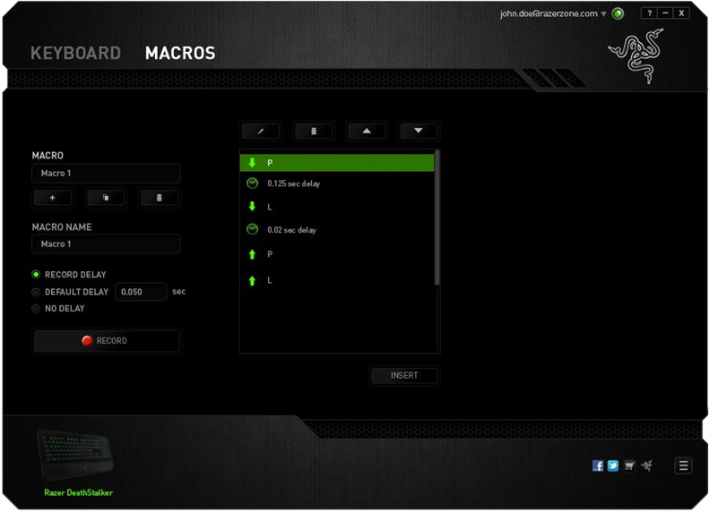 Razer DEATHSTALKER Manual | ManualsLib