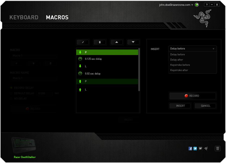Razer DEATHSTALKER Manual | ManualsLib