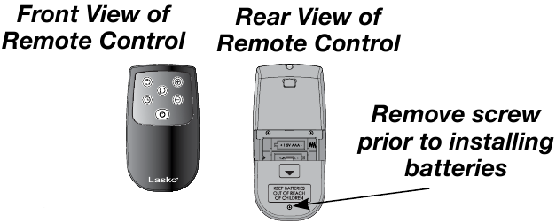 Lasko CT22722 - RC Ceramic Tower Heater with Digital Display Manual ...