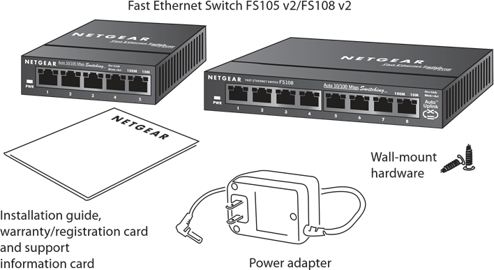 NETGEAR FS105 v2 / FS108 v2 - Fast Ethernet Switch Manual | ManualsLib