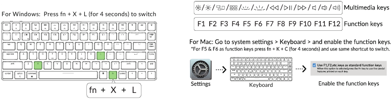 Keychron K3 Bluetooth Mechanical Keyboard Quick Start Guide | ManualsLib