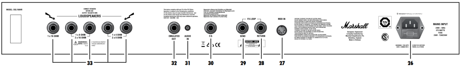 Marshall DSL40CR Amplifier Manual | ManualsLib