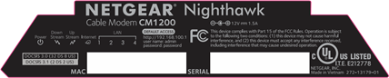 NETGEAR Nighthawk CM1200 Modem Manual | ManualsLib