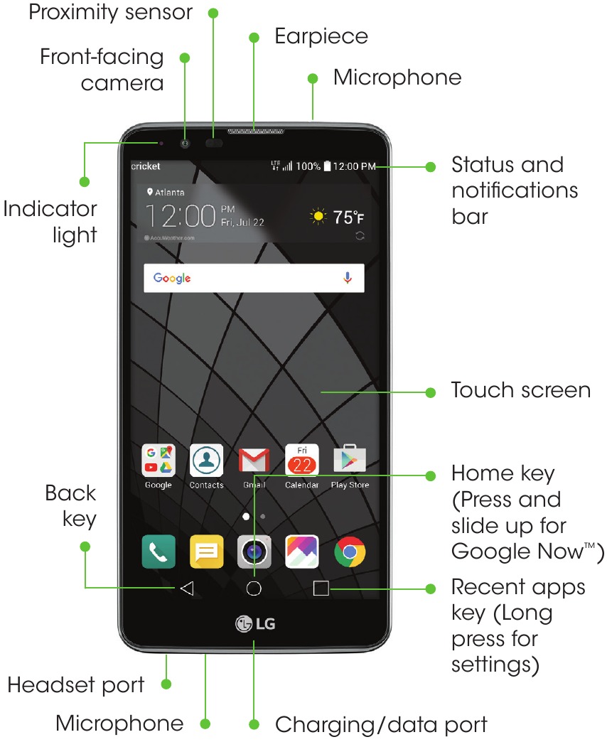 LG Cricket Stylo 2 Quick Start Guide | ManualsLib