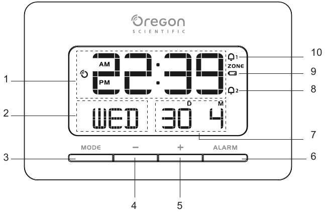 Oregon Scientific RM938 - Desktop Radio-Controlled Alarm Clock Manual ...