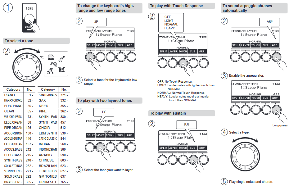 Casio CT-S500 - Synthesizer Quick Start Guide | ManualsLib
