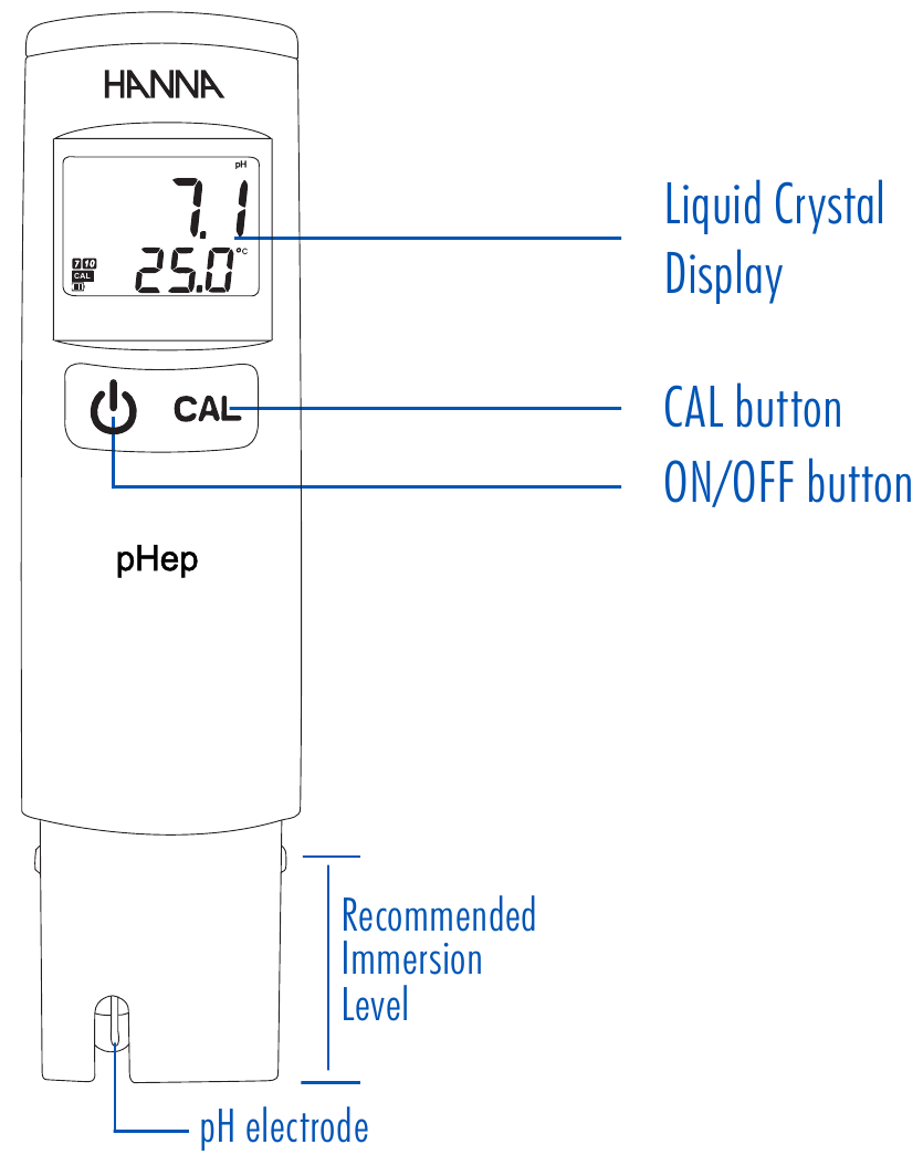 Hanna HI98107 - Pocket-sized PH Meter Manual | ManualsLib