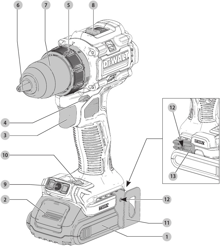 DEWALT DCD800 Brushless Cordless Impact Driver Manual | ManualsLib