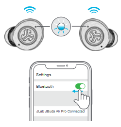 JLab JBuds Air Pro - Earbuds Manual | ManualsLib