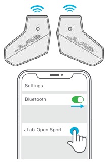 JLab Open Sport - Open-Ear Wireless Earbuds Manual | ManualsLib
