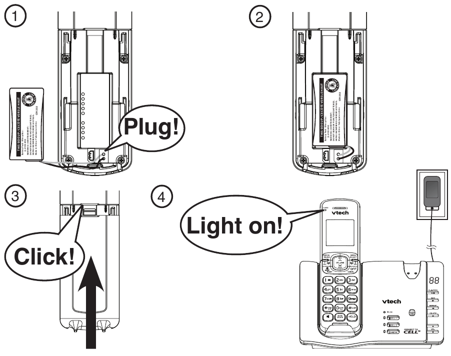 VTech DS6671-2, DS6671-3, DS6671-4 - Cordless Phone Quick Start Guide ...