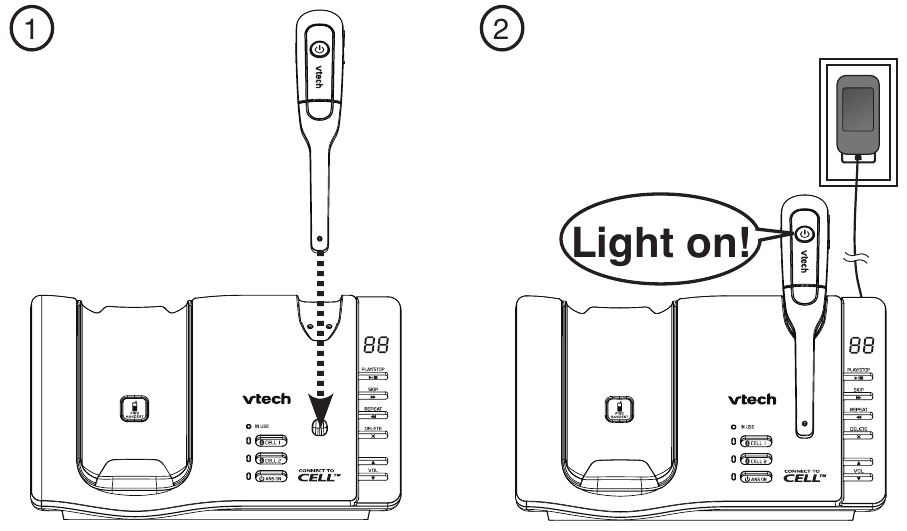 Vtech Ds6671 2 Ds6671 3 Ds6671 4 Cordless Phone Quick Start Guide