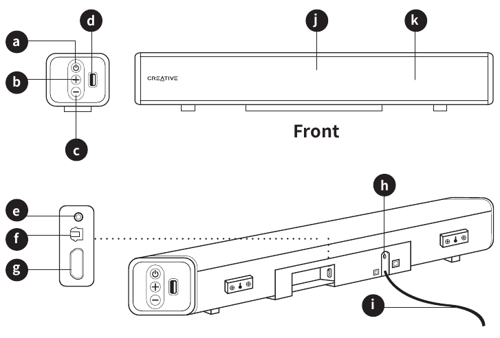 CREATIVE Stage MF8360 - Soundbar Quick Start Guide | ManualsLib