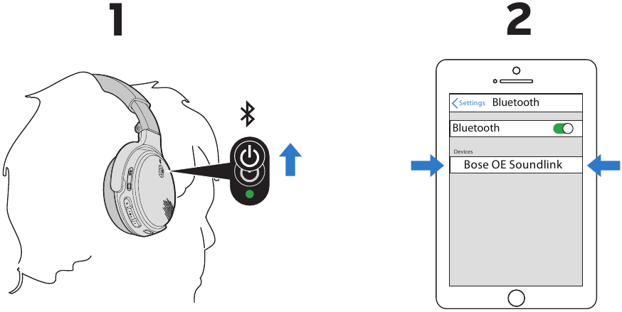 Bose SoundLink On-Ear Bluetooth Headphones Quick Start Guide | ManualsLib