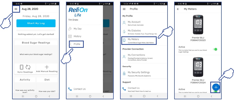 ReliOn Premier BLU - Blood Glucose Meter Bluetooth Pairing Guide ...