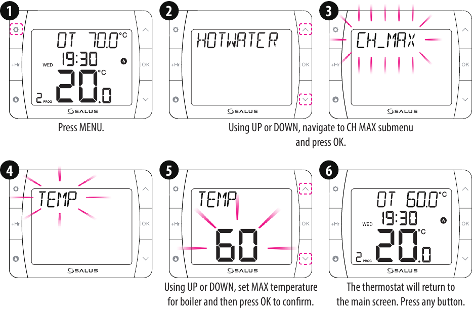 Salus Controls DT600, DT600RF - Intelligent Temperature Controller ...